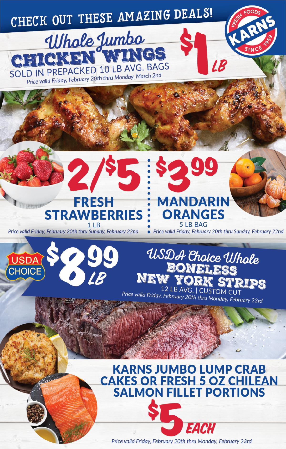 $1 lb Wings At Karns!