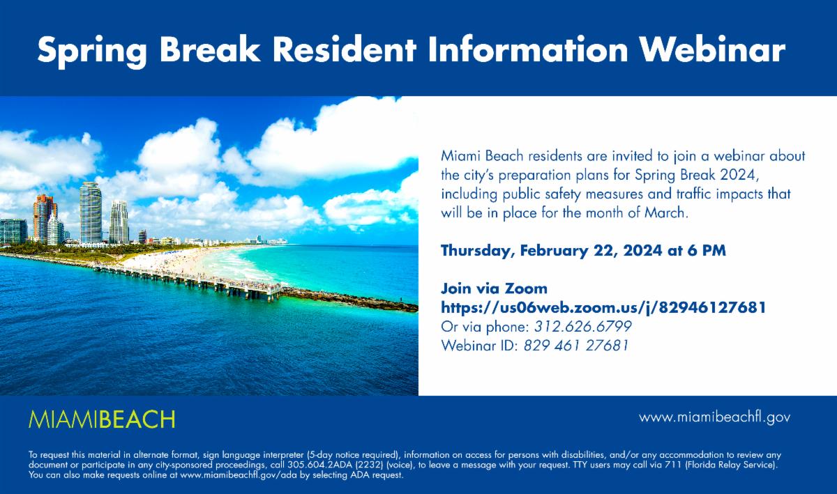 Miami Beach Spring Break Measures