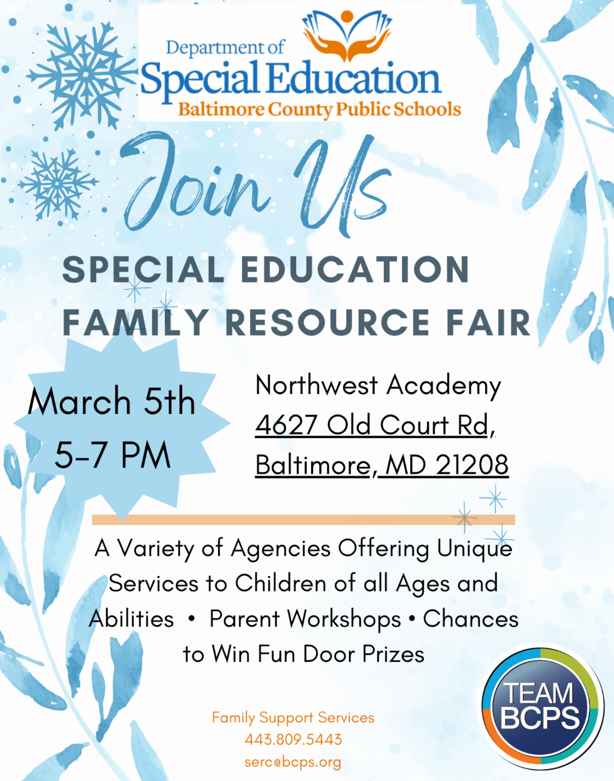 BCPS Staff Bulletin -- BCPS Job Fairs set for March 11, 12, and 13!