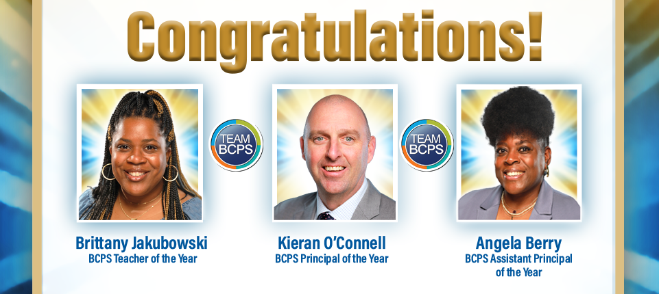 BCPS Staff Bulletin -- And the new BCPS Teacher of the Year is...
