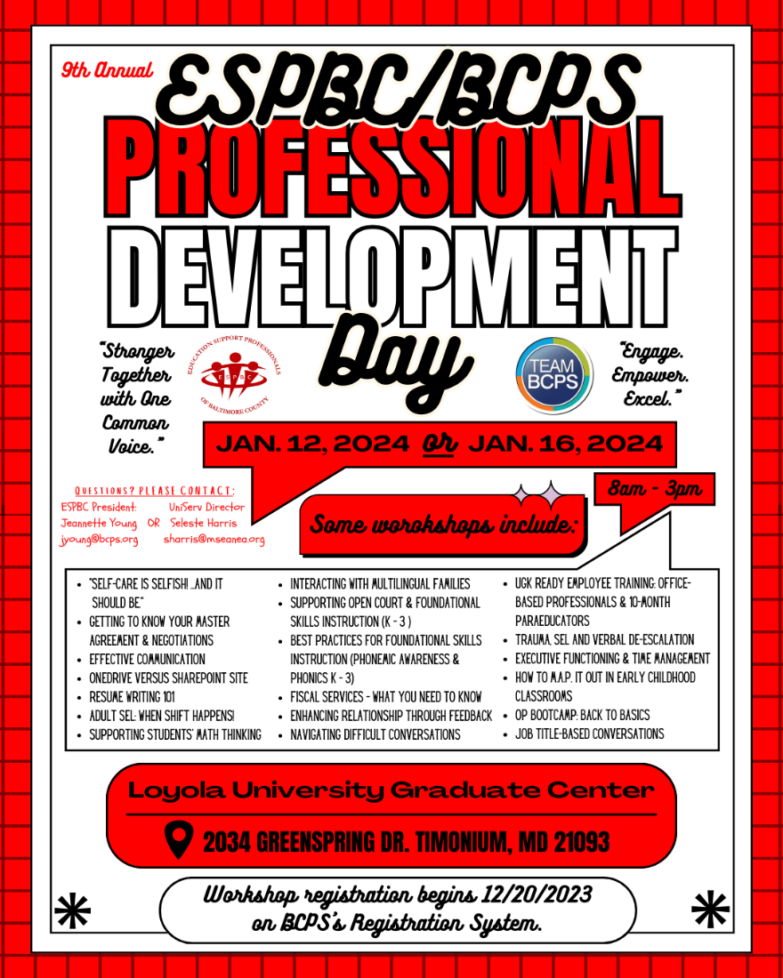 BCPS Staff Bulletin -- Happy Holidays, Team BCPS!