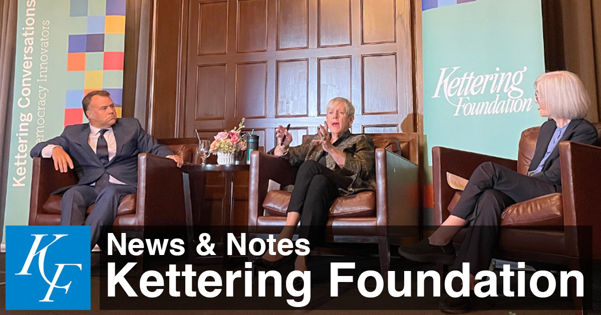 Watch the Latest Kettering Conversations with Democracy Innovators