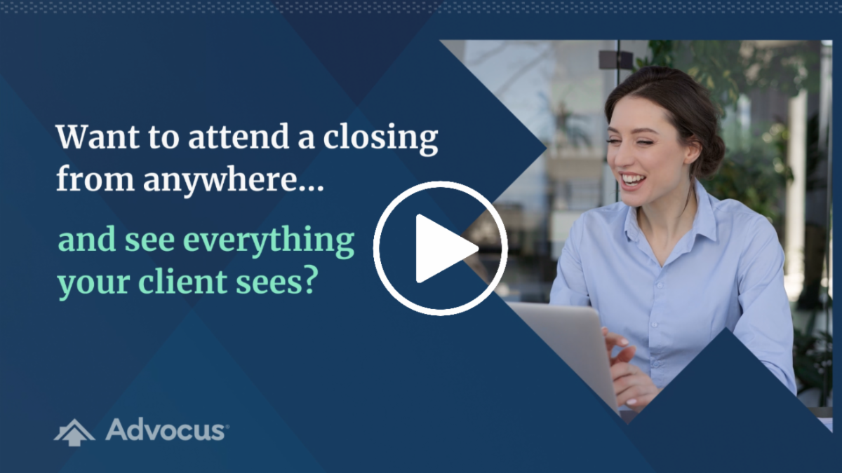 Make Your Next Closing Virtual with GO Live at Advocus