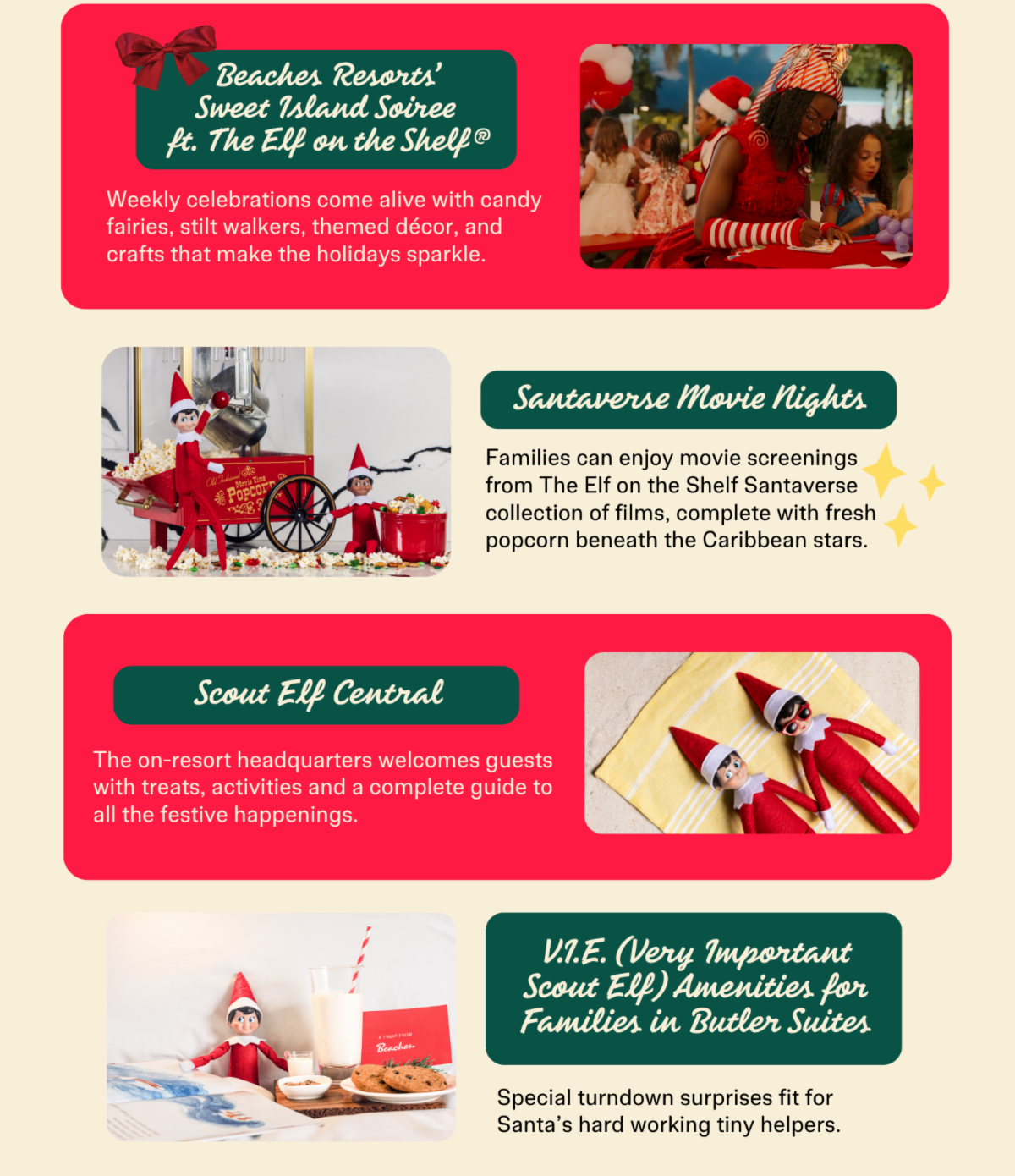 The Elf on the Shelf® is Home for the Holidays at Beaches® Resorts