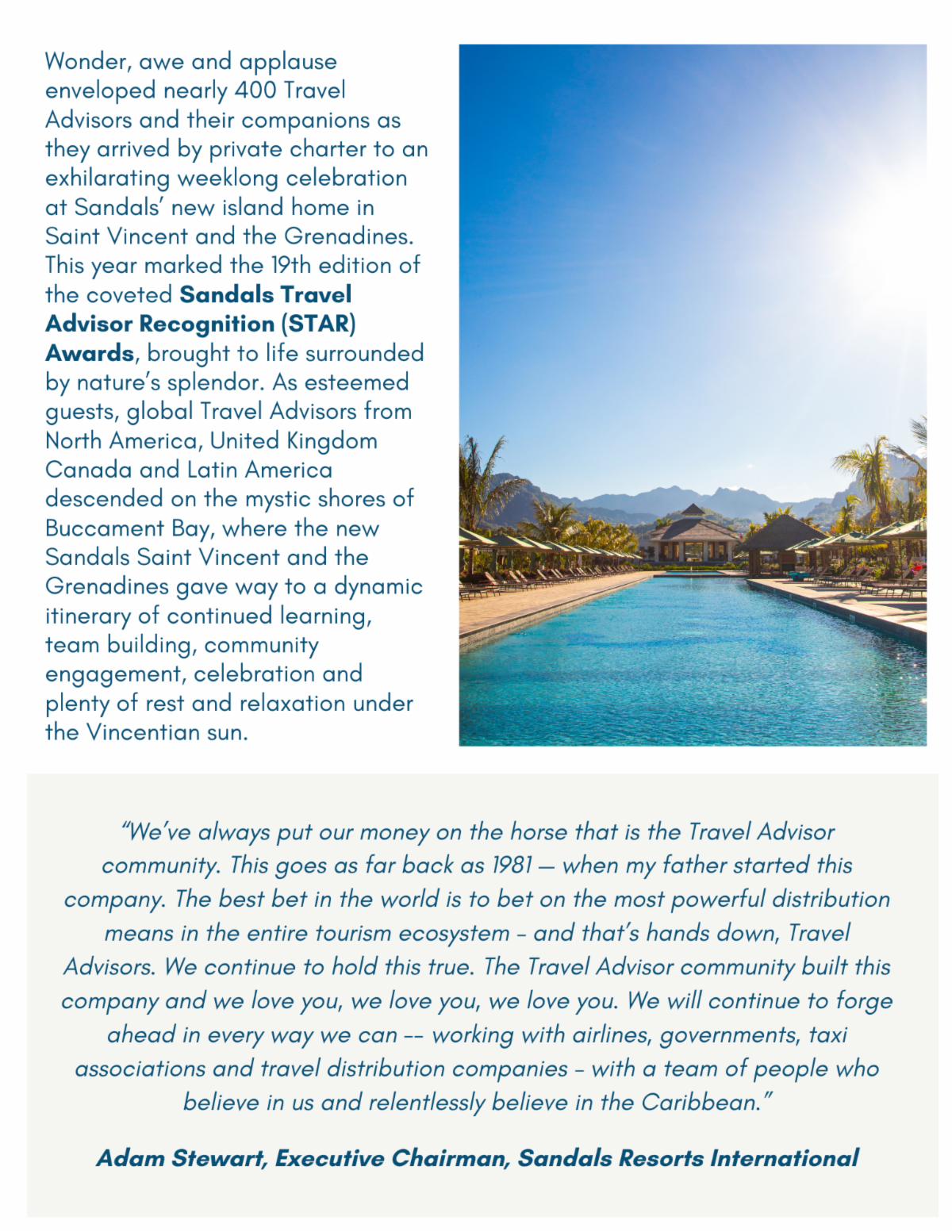 The 2024 Sandals STAR Awards