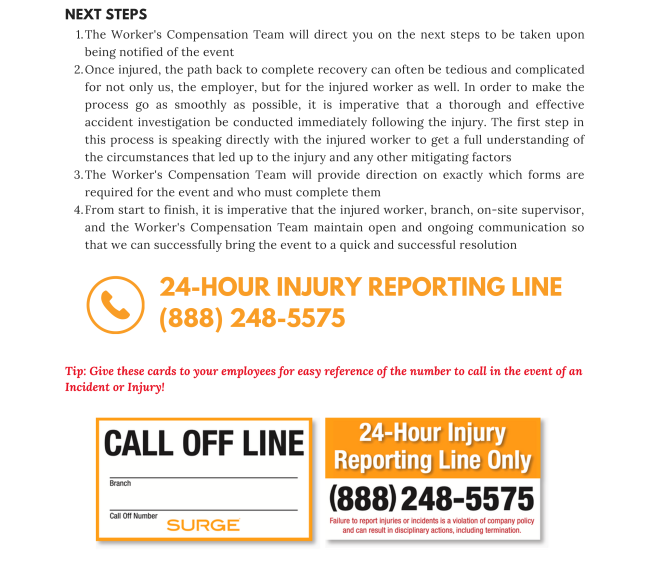 Weekly Tip: Workers Comp & Injury Reporting