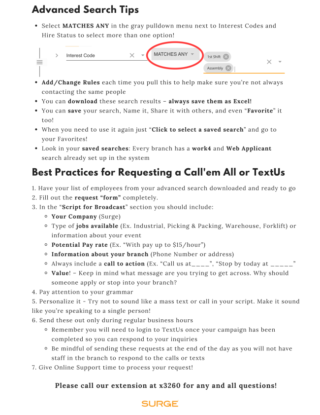 Weekly Tip: Call'em All & TextUs