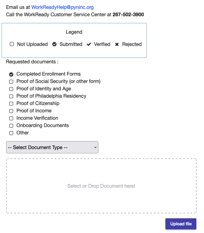 Important Information re: Your WorkReady Application