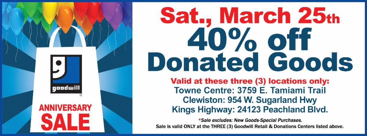 The Goodwill Effects March Newsletter