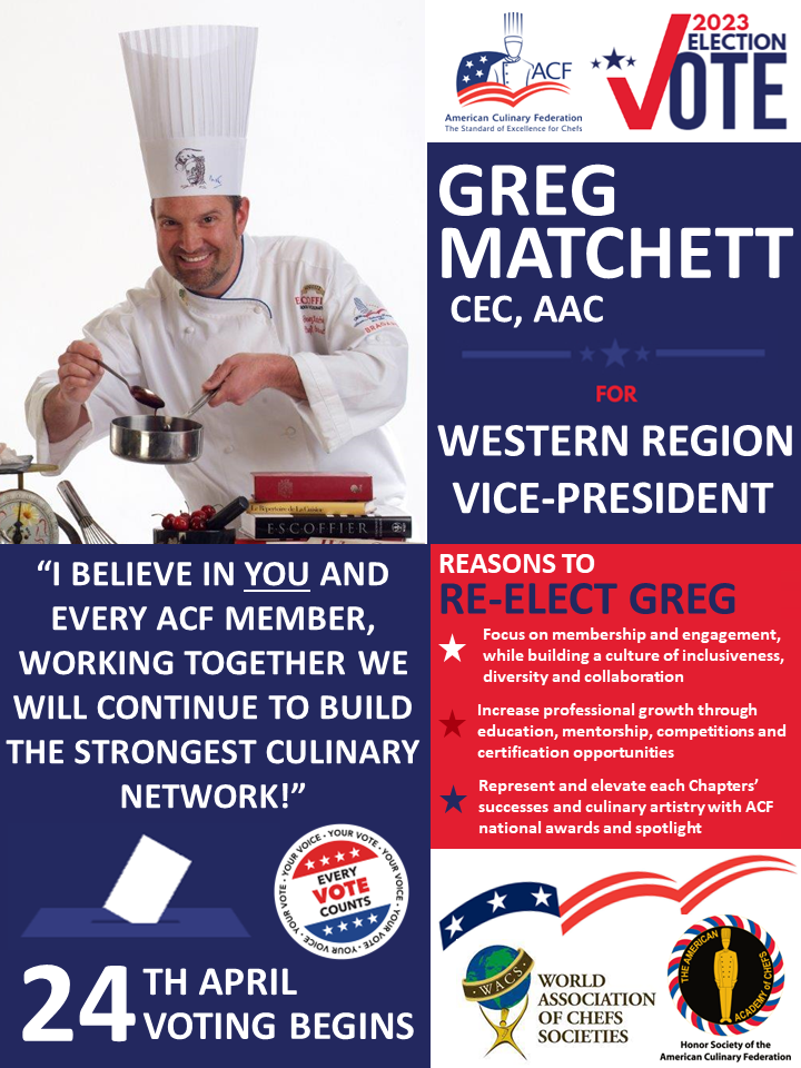 Re-Elect Greg Matchett for ACF Western Region Vice President