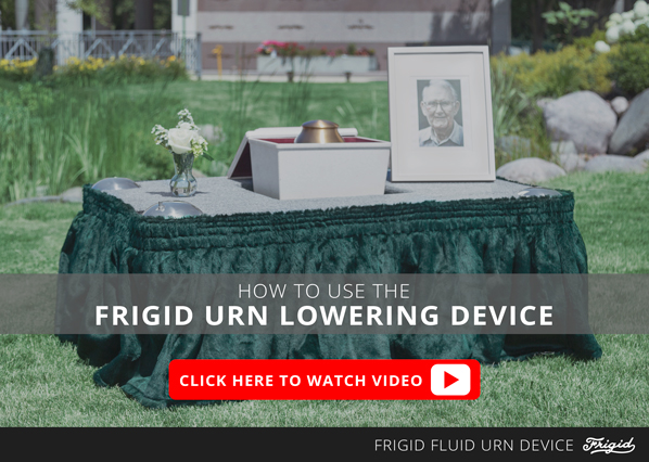 FRIGID URN LOWERING DEVICE