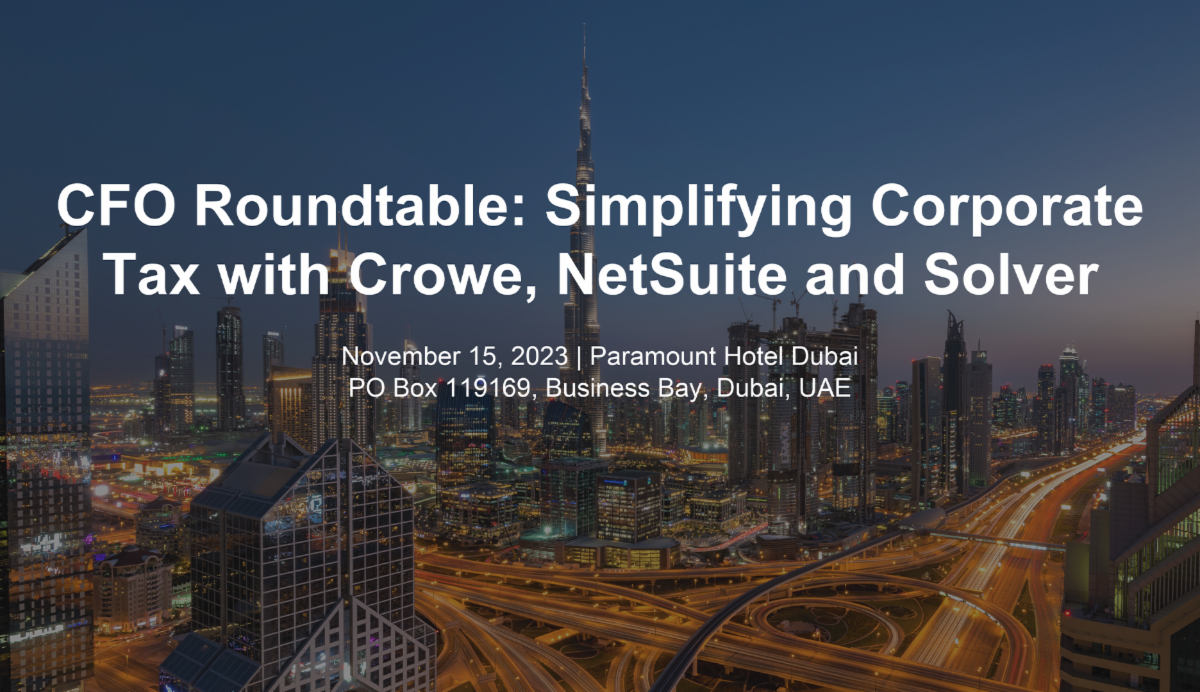 You’re invited to an exclusive roundtable! CFO Roundtable - Simplifying ...