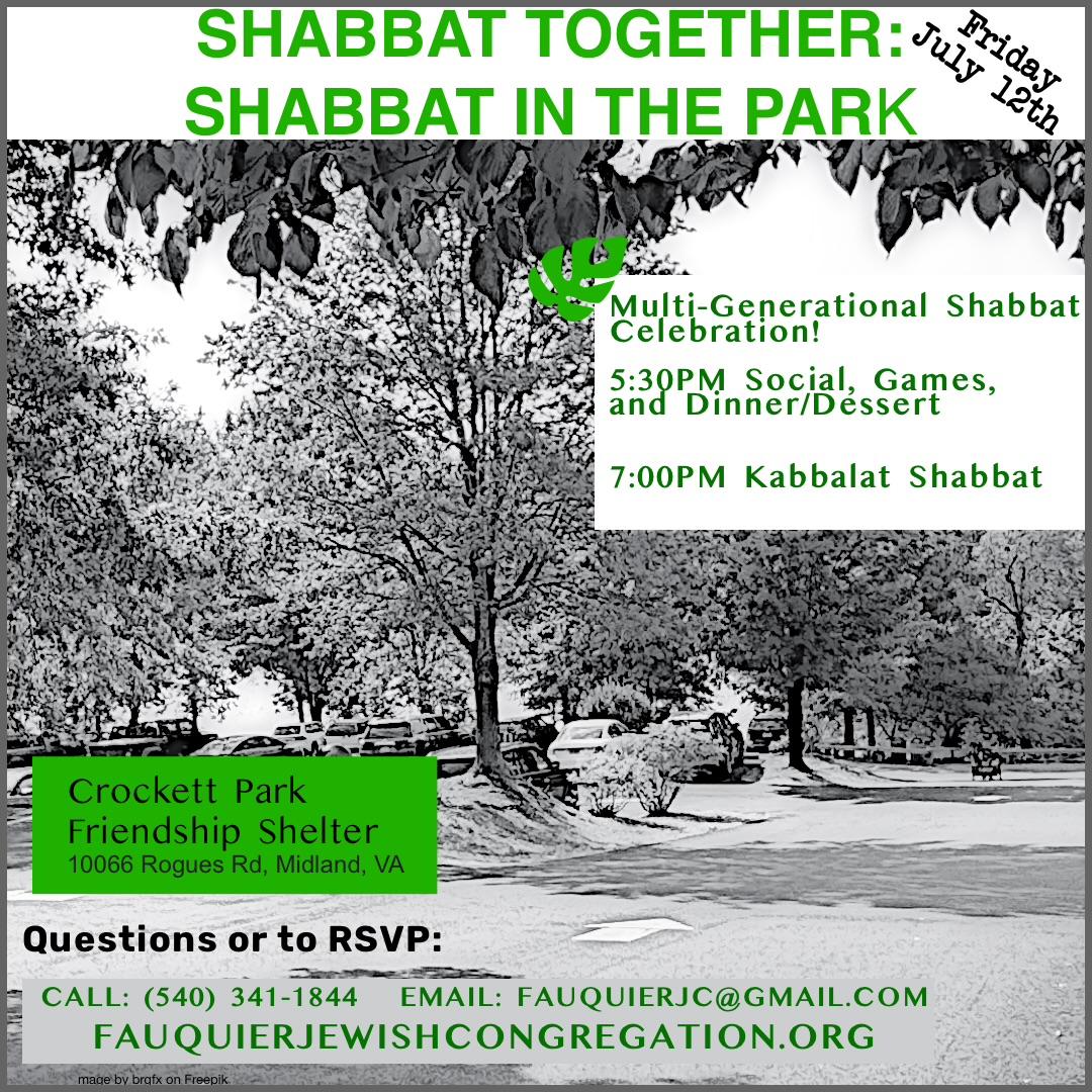 Shabbat Together: Shabbat in the Park