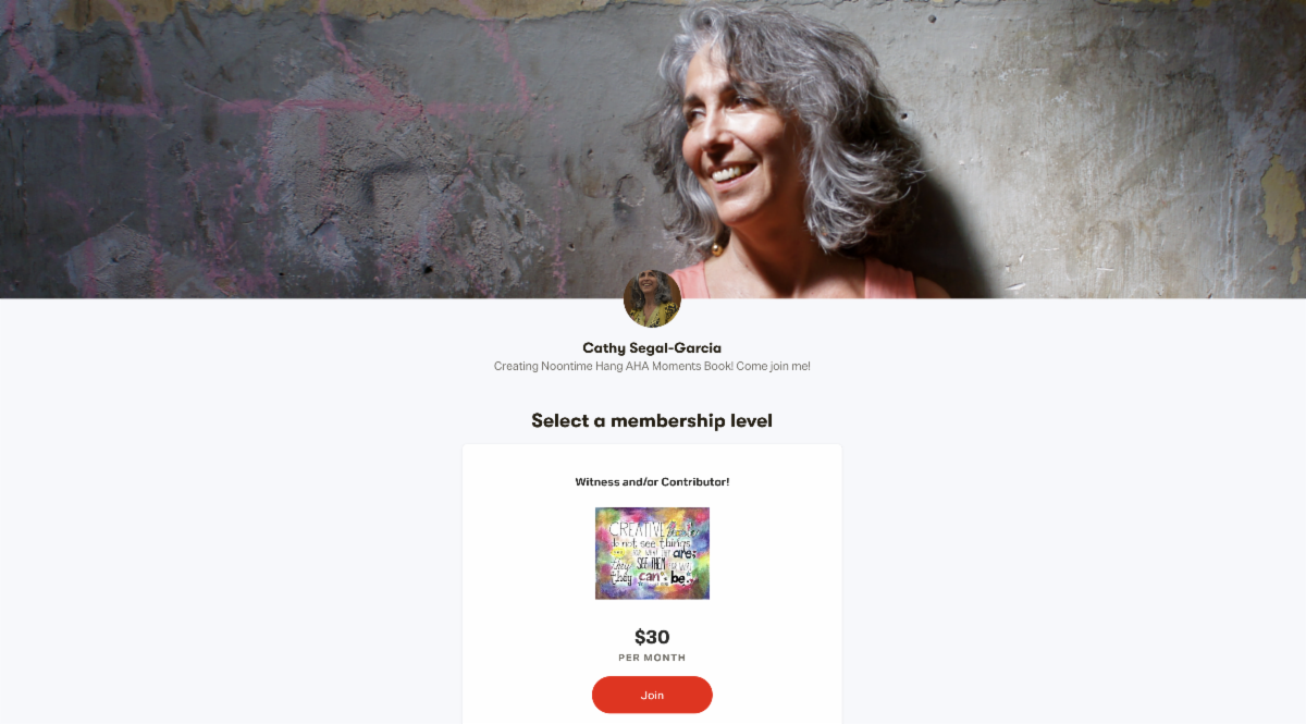 Cathy Segal-Garcia's Patreon page