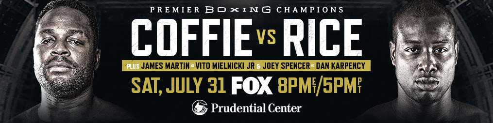 Michael Coffie To Face Jonathan Rice in Newark - REAL COMBAT MEDIA