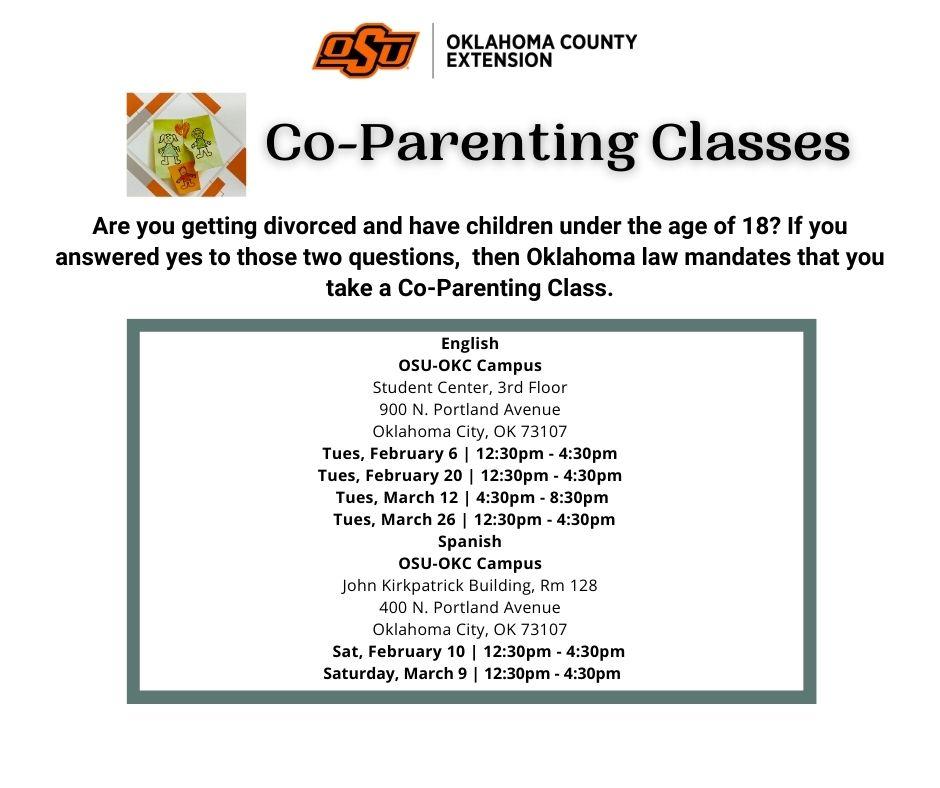 OK County OSU Extension Program Schedule