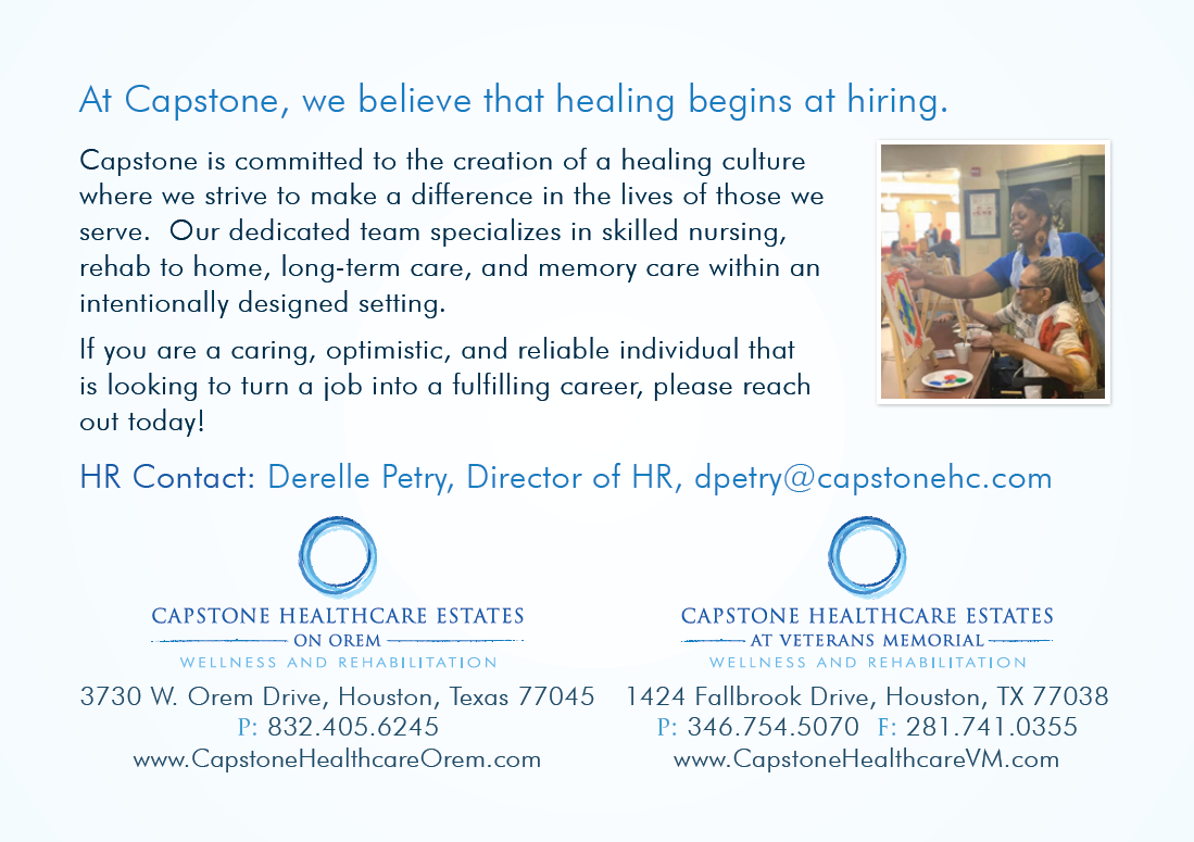 Exciting career opportunities....We want YOU to join our Capstone team!