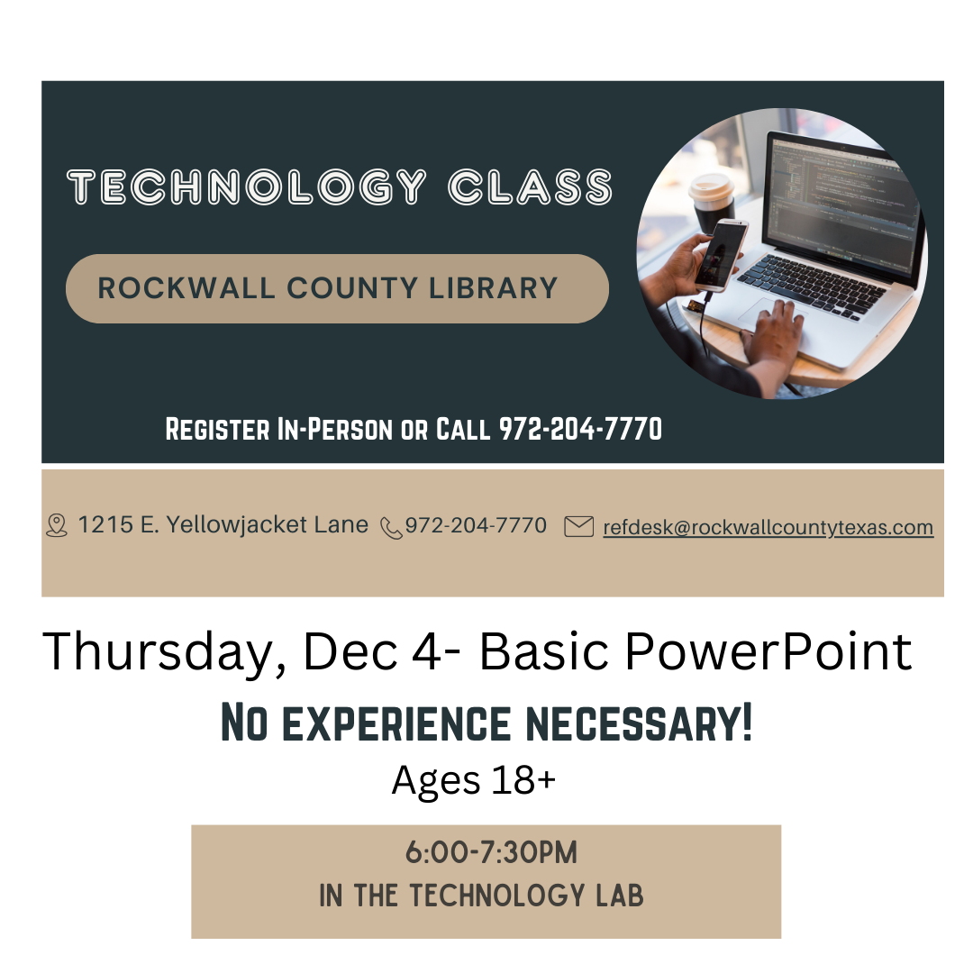 December 2025 at Rockwall County Library