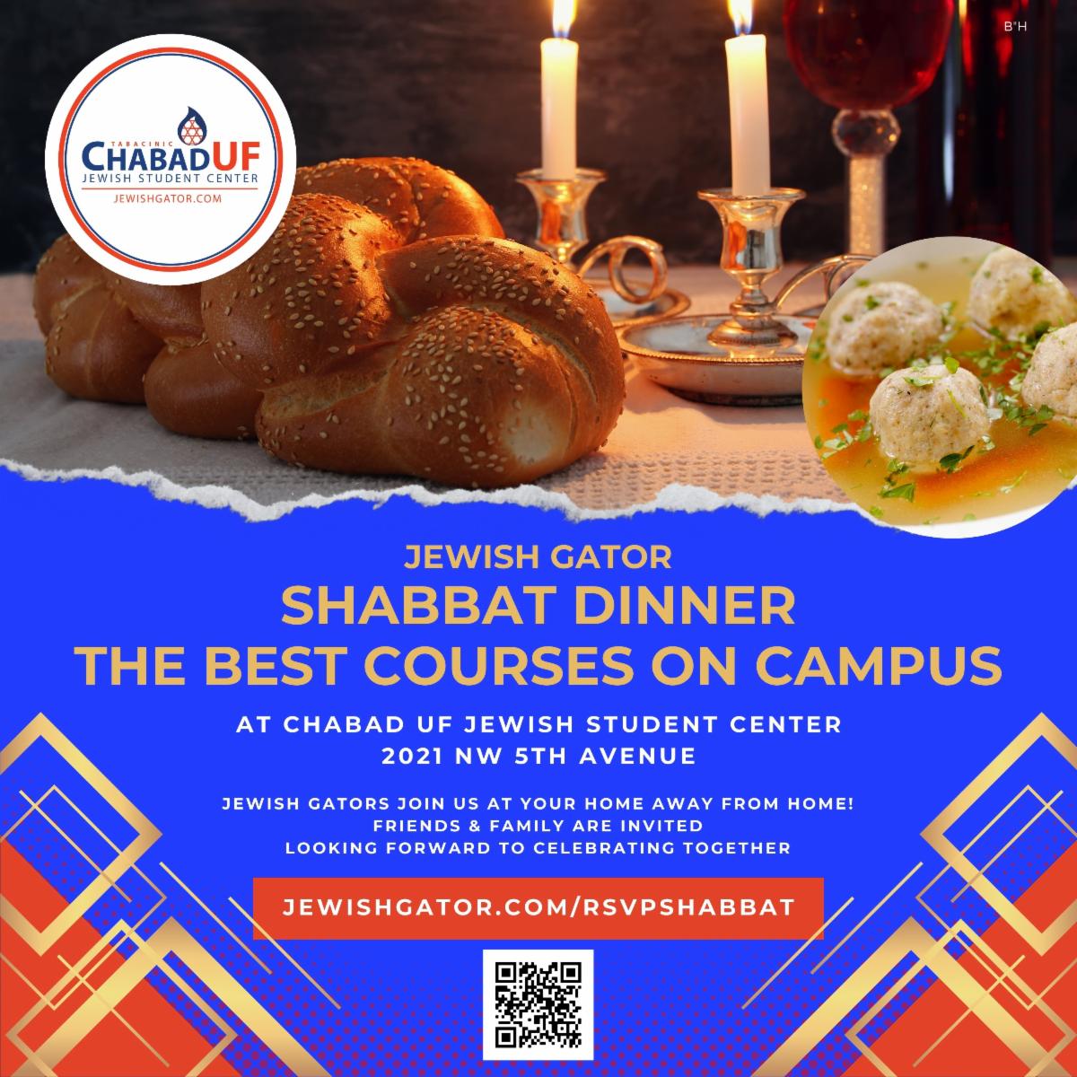 Gator Shabbat, Spring Kosher Meal Plan, Welcome BBQ & more