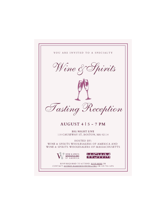 Specialty Wine & Spirits Tasting