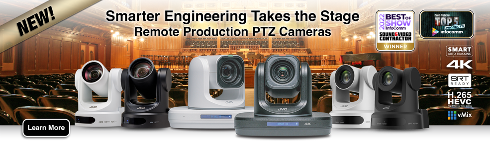 JVC's Connected Cam PTZ Remote Production Line-up