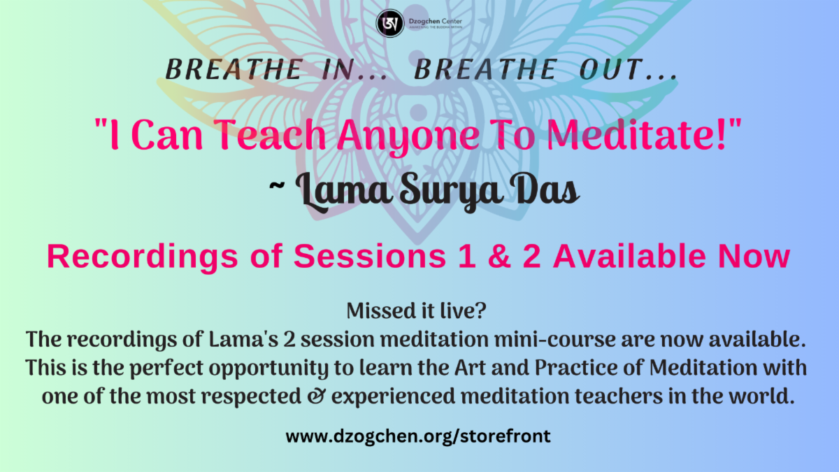 Opportunities for Practice with Lama Surya Das