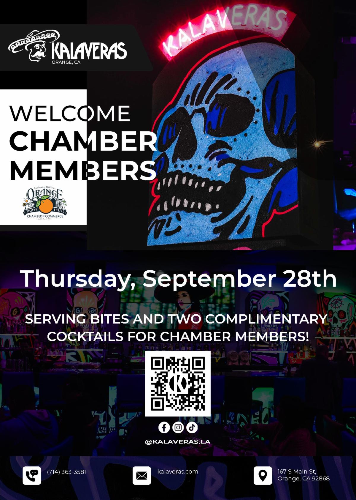 September Chamber Mixer with Kalaveras!