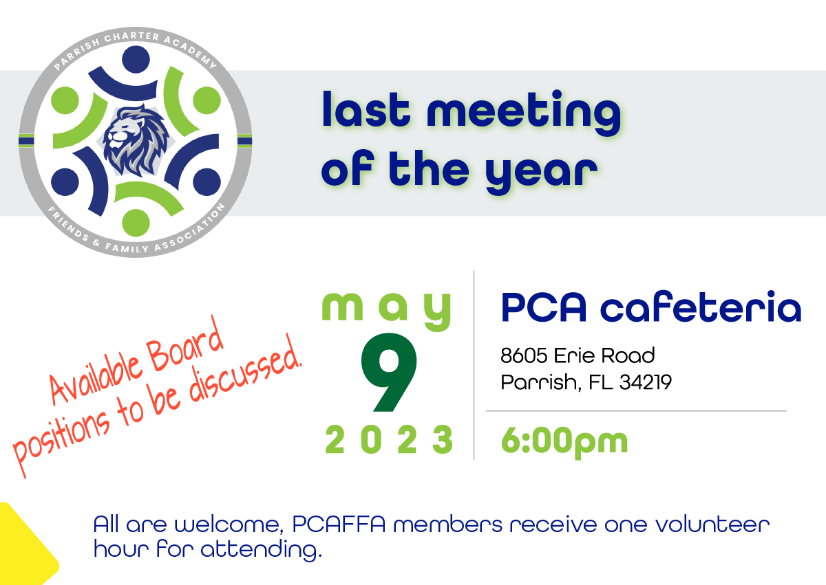 PCA Bi-Weekly Newsletter 💚 💙 💚