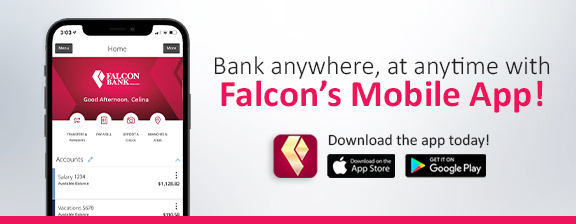 Manage your account with Falcon's Mobile App!