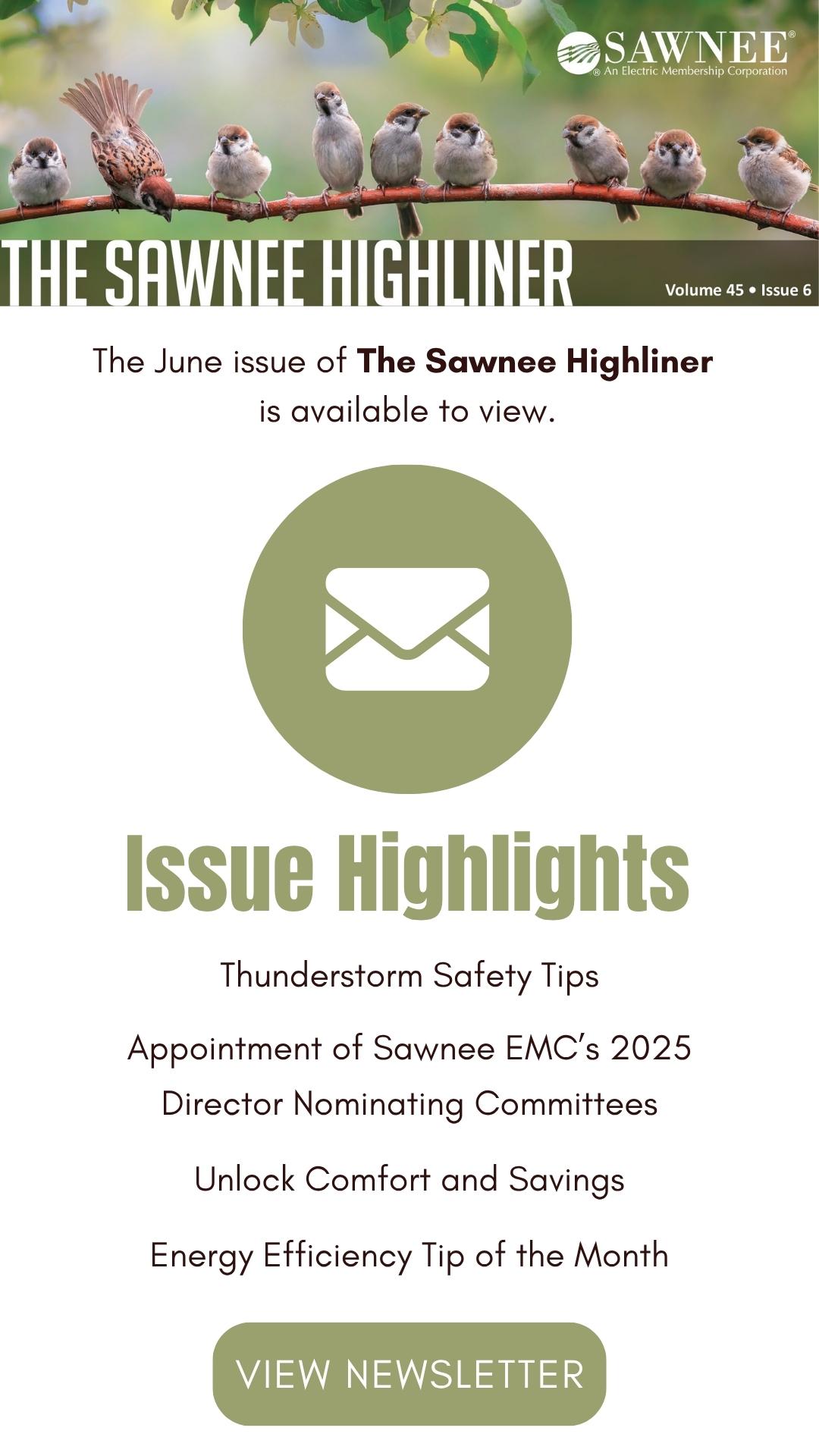 Sawnee EMC June Newsletter - The Sawnee Highliner