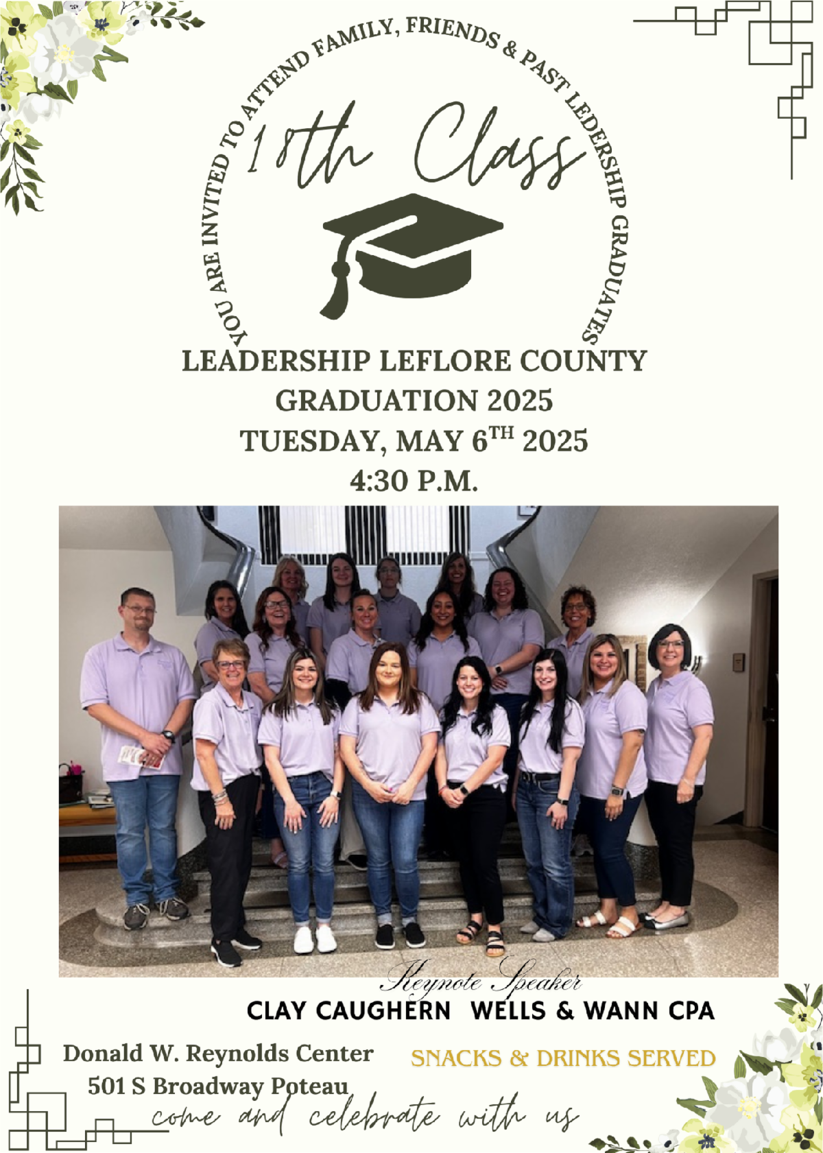 The Leadership LeFlore County Class Invites You To Attend