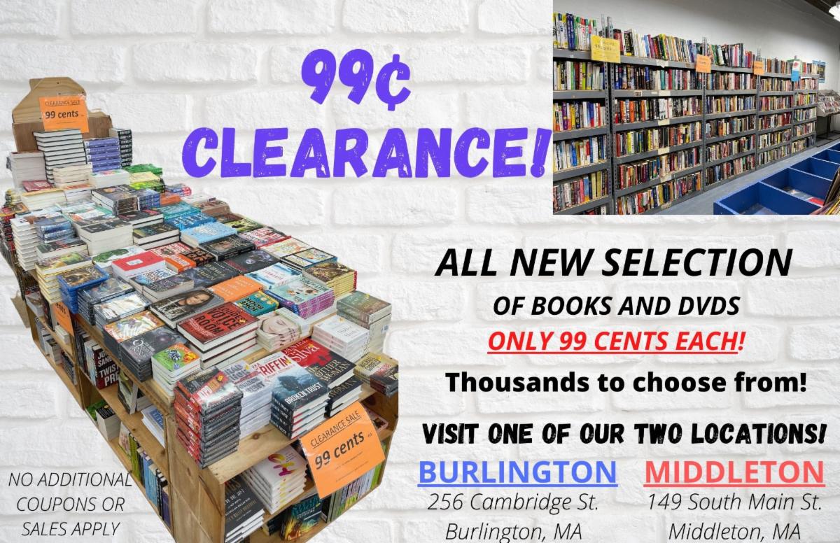 Prices Dropping! Also 99 Cent Clearance Books/Dvds!