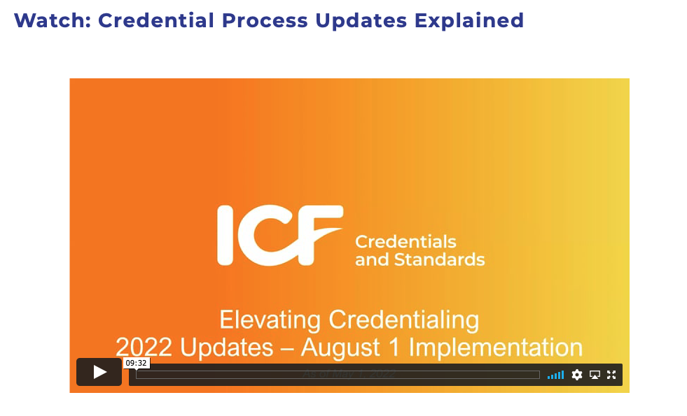 Three free ways to get the latest info on ICF recertification requirements