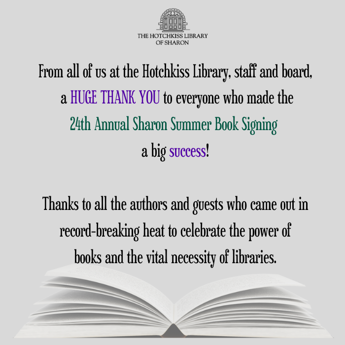 A Huge Thank You from all of Us at the Hotchkiss Library!