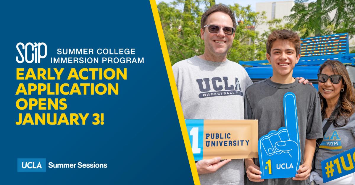 SCIP Early Action Opens January 3!