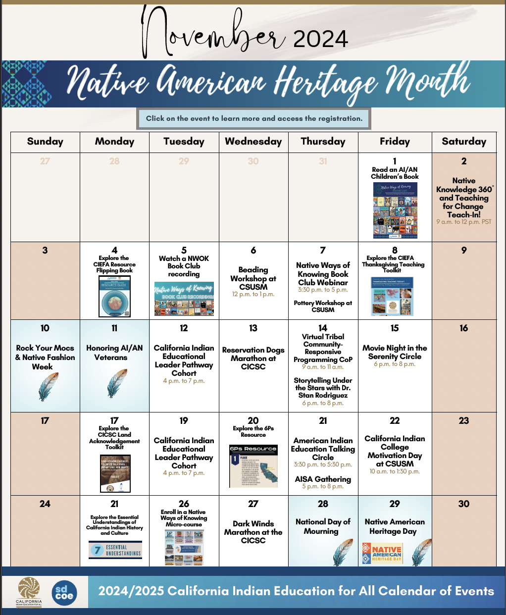 Continue Celebrating Native American Heritage Month All Year