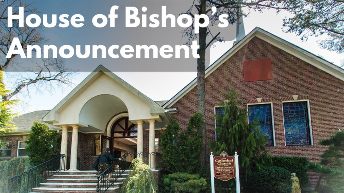 House of Bishop Fall 2023 - Announcement