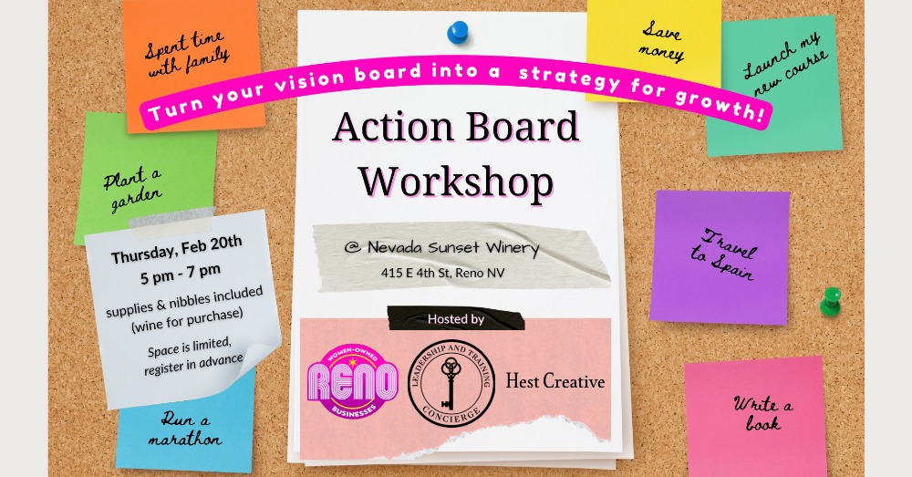 Action Board Workshop - Turn Your vision Board into a Strategy for Growth.