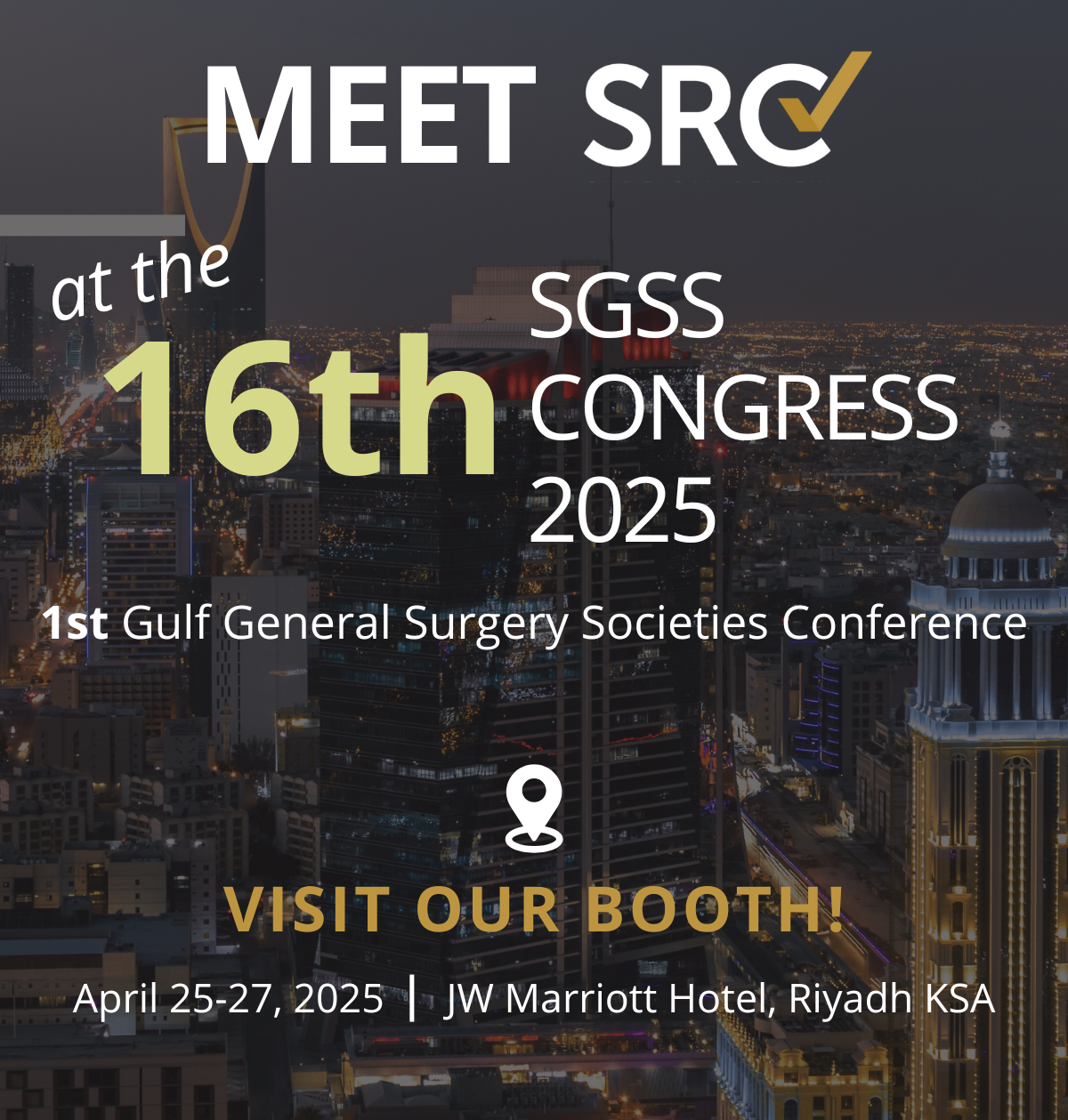 Meet SRC at SGSS 2025 in Riyadh – Schedule a Booth Meeting