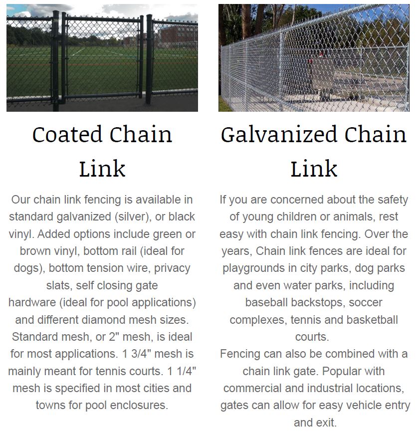 Chain Link Products