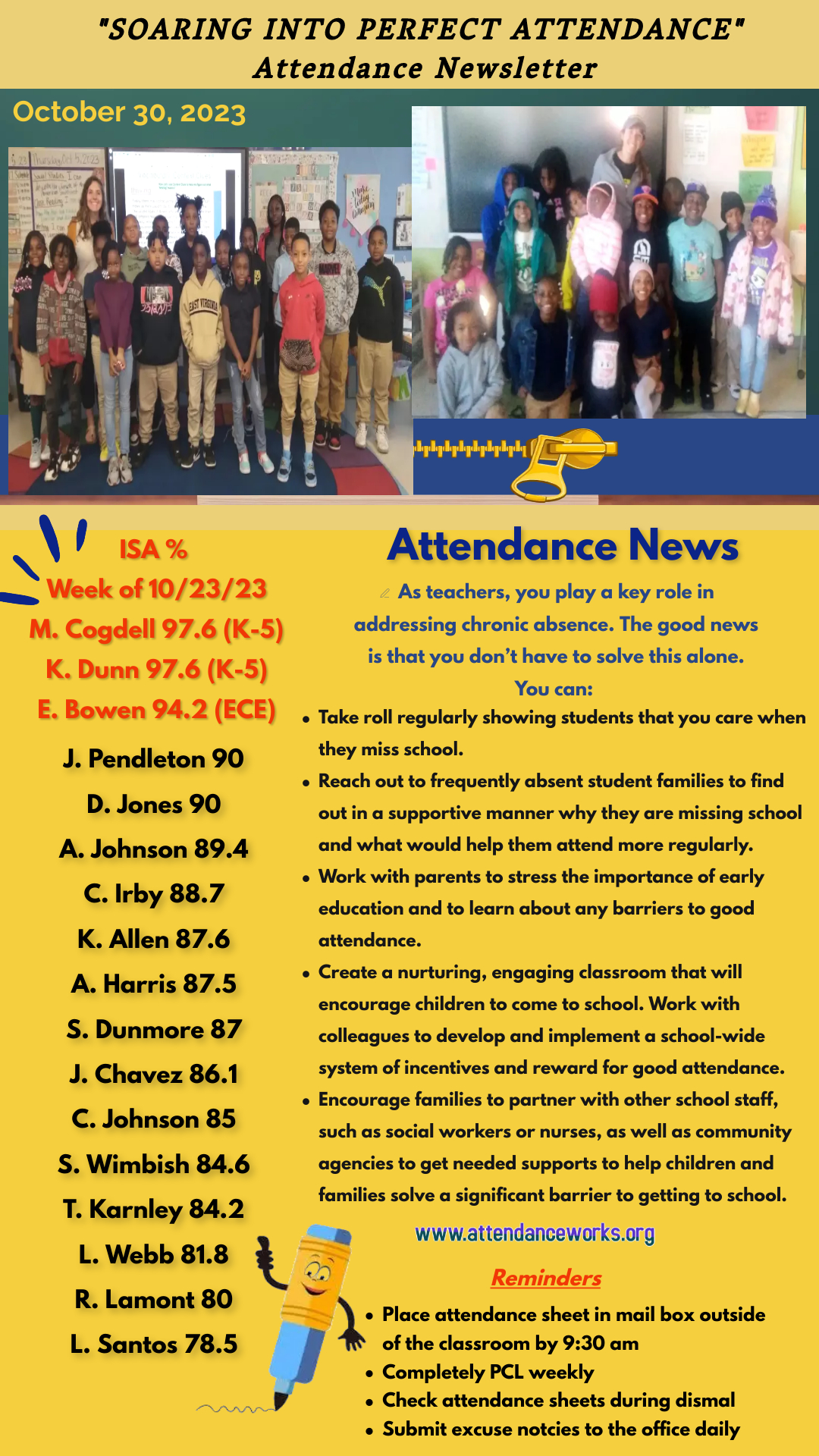 Ketcham ES Weekly Update!