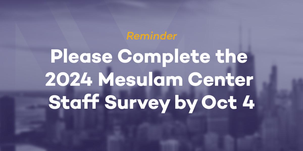 Mesulam Center News - September 2024