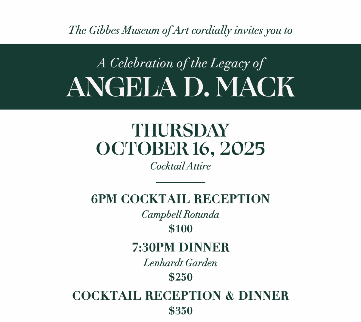 Reminder: Get Your Tickets to Honor the Legacy of Angela Mack