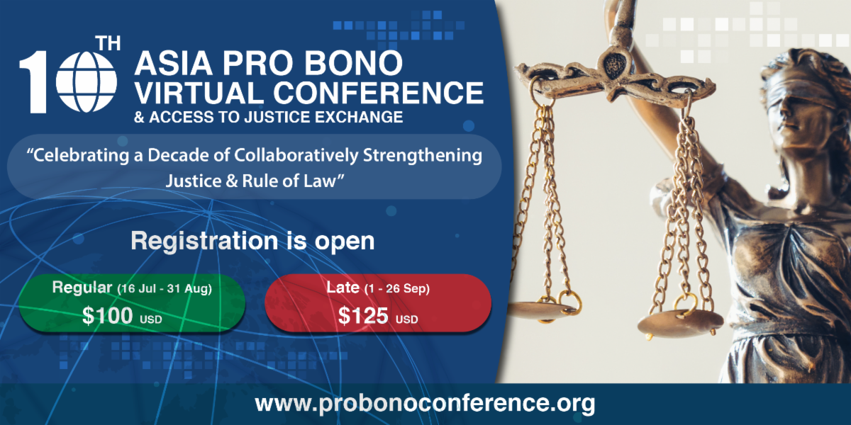 Register now - 10th Asia Pro Bono Virtual Conference & Access to ...