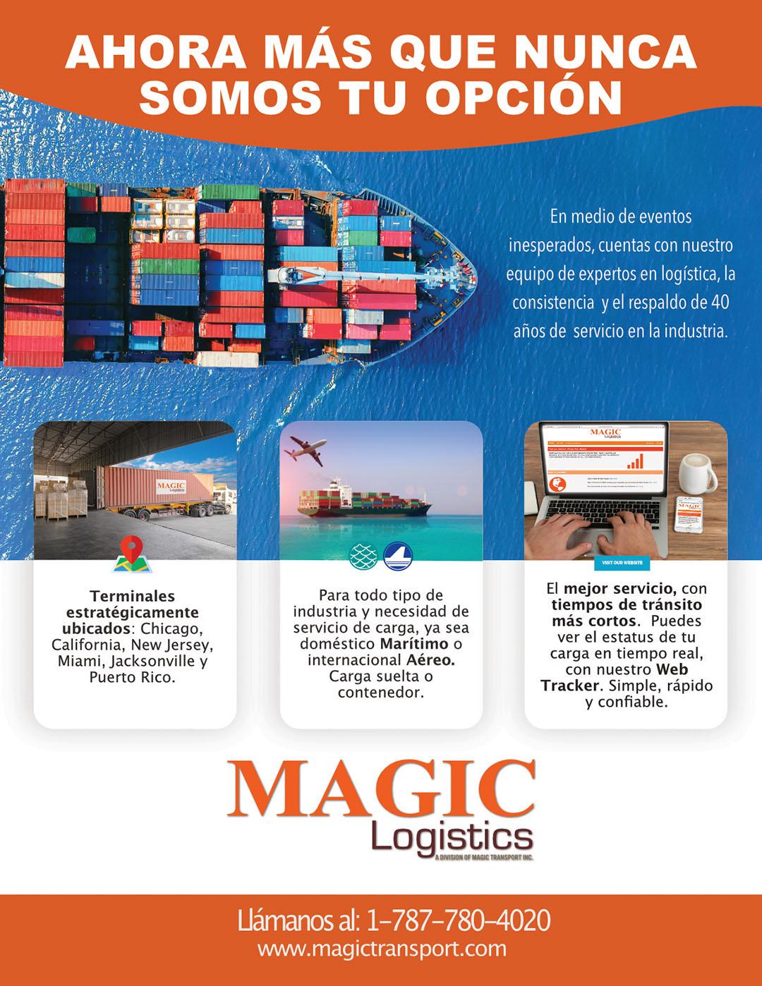 Ahora Más Que Nunca Somos Tu Opción - Magic Logistics