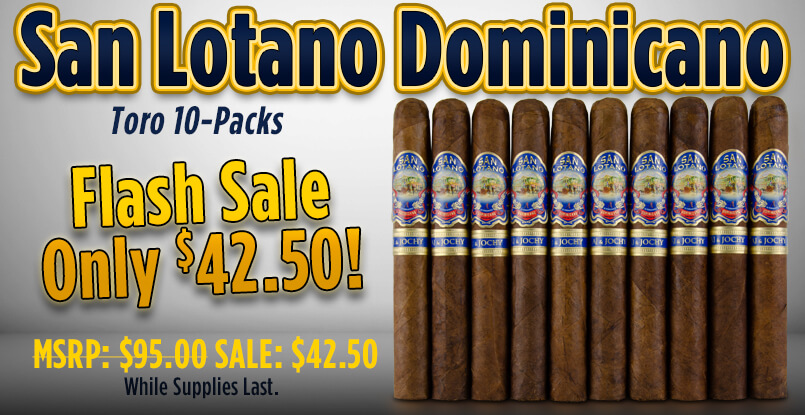 Flash Sale - San Lotano Dominicano Toro 10-Packs, Oscar Valladares ...