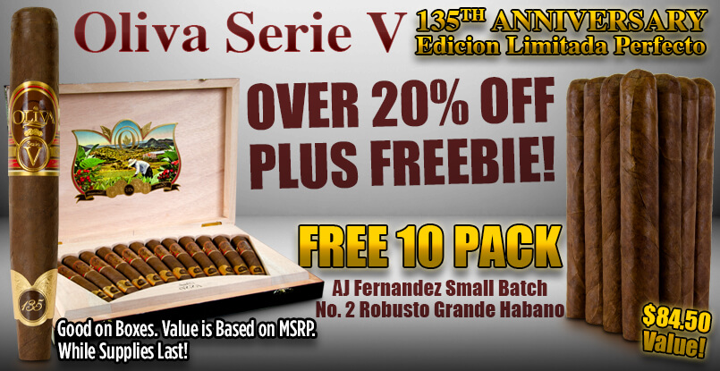 Gran Habano 20th Anniversary FREEBIE Deal! Oliva Serie V 135th ...