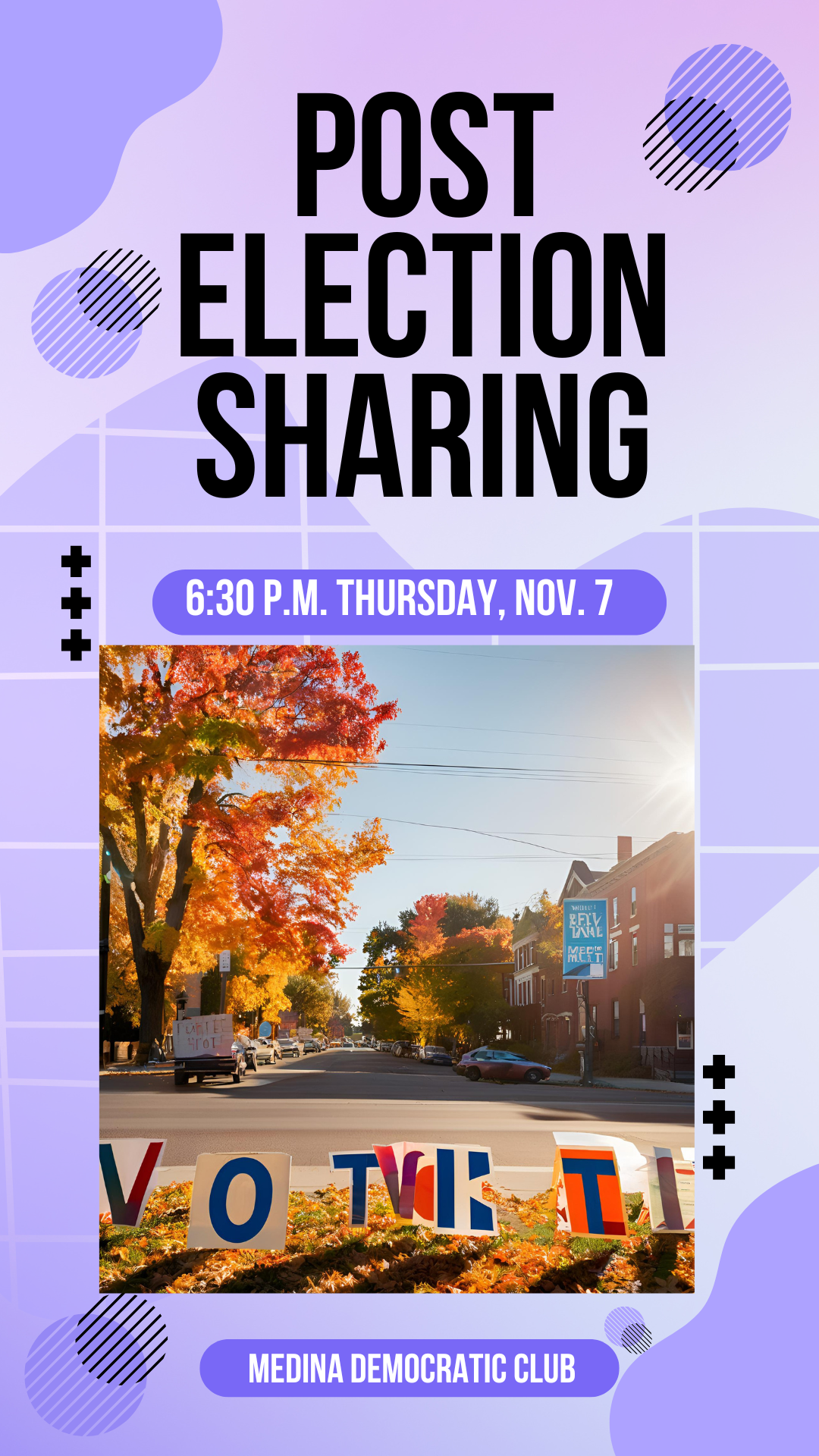Join Us for a Virtual Post-election Get Together! DETAILS BELOW