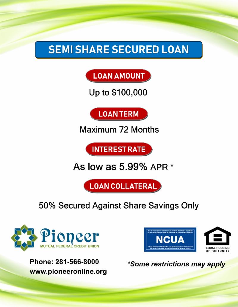 New Special - Semi Share Secured Loan