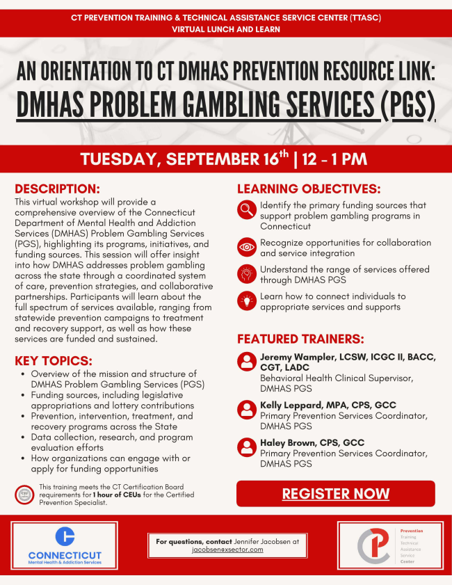 An Orientation to DMHAS Prevention Resource Link: DMHAS Problem ...